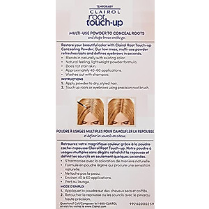 Clairol Root Touch-Up Temporary Concealing Powder, Blonde Hair Color, Pack of 4