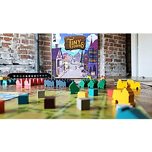 AEG Tiny Towns - Award-Winning Board Game, Base Set, 1-6 Players, 45-60 min Play Time, Strategy Board Game for Ages 14 and Up, Cleverly Plan & Construct a Thriving Town, Alderac Entertainment Group
