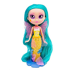 Bright Fairy Friends BFF Mermaid Doll with Color Change Wings, 4 Surprise Mermaid Accessories, Motion Activated Light up Jar, Ideal Nightlight for Kids, Gifts for Kids 3 Years and Older