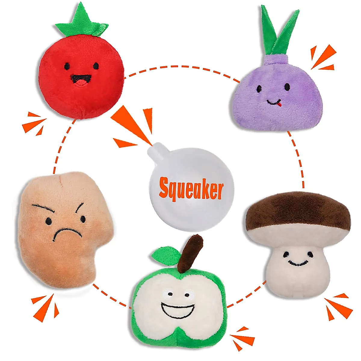 Lepawit Hide and Seek Dog Toys, Turkey Squeaky Interactive Puzzle Dog Toys for Boredom and Stimulation, Dog Enrichment Toys for Small and Medium Dogs