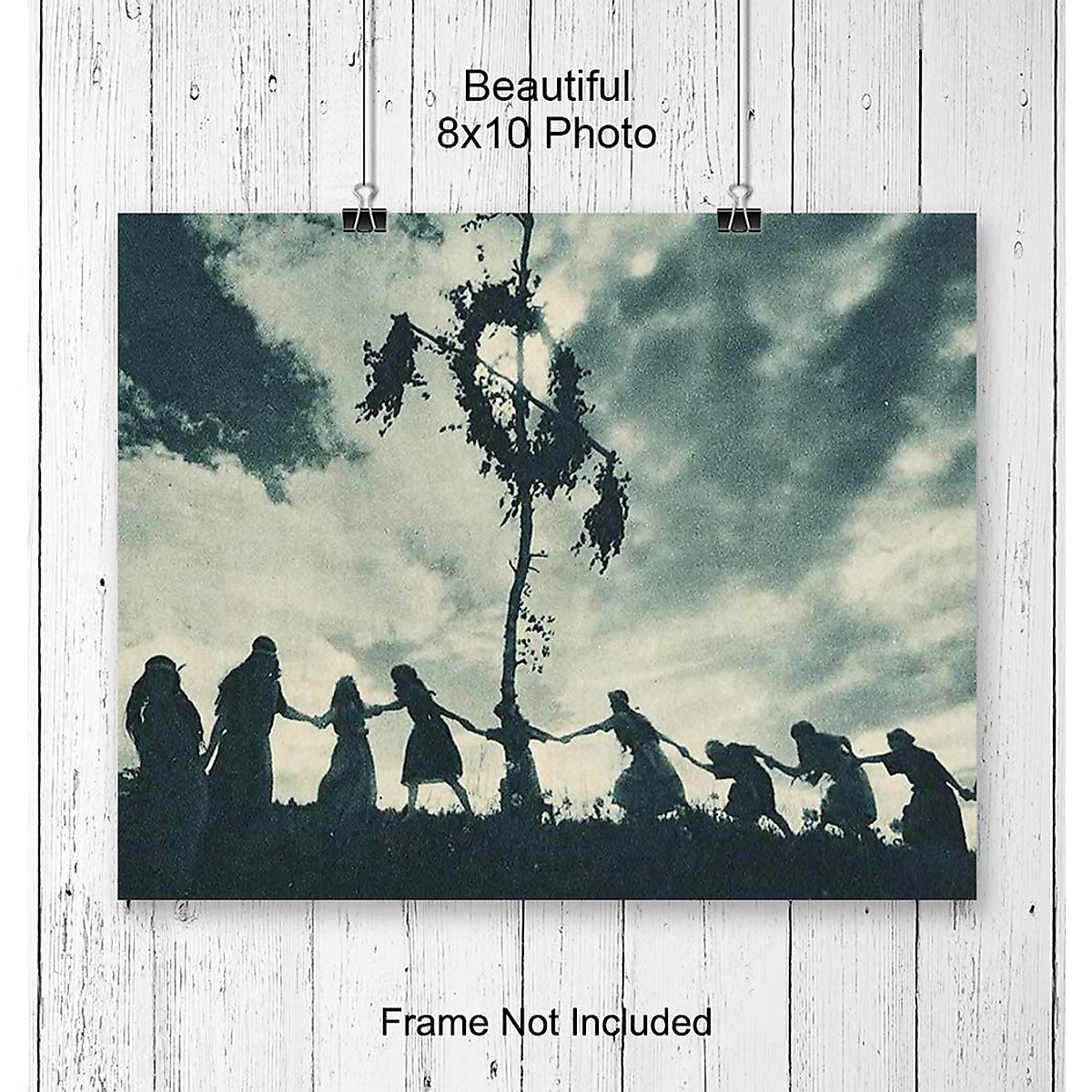 Witch Wicca Coven - Wicca Wiccan Witch Decor - Gothic Living Room Decor - Goth Wall Art Decorations - Pagan Gifts - Witches Witchcraft Paganism Supplies - Medieval Creepy Black Magic Decor