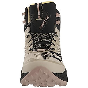 Saucony Women's Ultra Ridge GTX Hiking Shoe, DUST/Black, 7