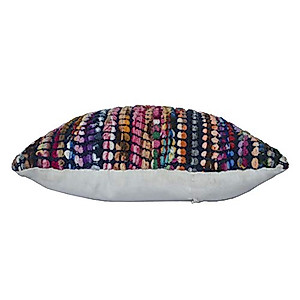 LR Home Multicolored Bohemian Geometric Throw Pillow, 1 Count (Pack of 1), Multi