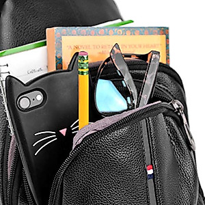 WESTEND Crossbody Leather Sling Bag with Adjustable Strap-Travel Small Daypack