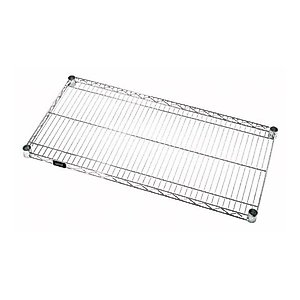 Quantum Storage Systems 3042C-1 Extra Shelf for 30" Deep Wire Shelves, Chrome Finish, 800 lb. Load Capacity, 1" Height x 42" Width x 30" Depth