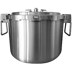Buffalo 37 Quart Clad Quick Pot Stainless Steel Commercial Pressure Cooker Canner 35L