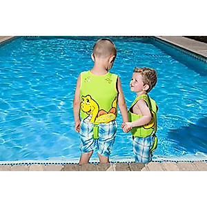 Poolmaster 50566 Learn-to-Swim Dino Kid's Swim Vest, 1-3 Years Old