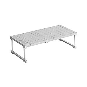 Closet Shelf, Expandable Shelf, Expandable Closet Shelf Storage Rack，Adjustable Locker Shelf for Closet/Camper (18.5-26.77in)