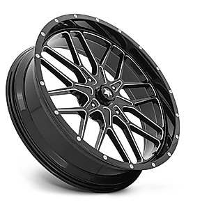 MSA Offroad Wheels MA45 22X7 4X156 G-BLK MILL 00MM - M45-022756M
