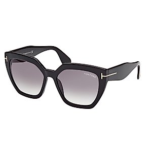 Tom Ford Square Sunglasses TF939 Phoebe 01B Black 56mm FT0939
