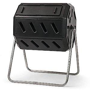 FCMP Outdoor IM4000 Dual Chamber Tumbling Composter (Black)