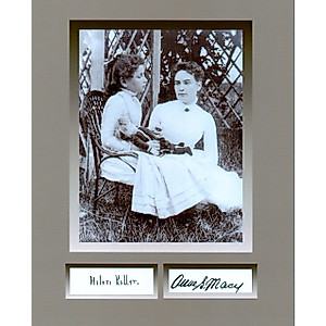 Kirkland Helen Keller & Anne S. Sullivan-Macy, 8 X 10 Photo Autograph on Glossy Photo Paper