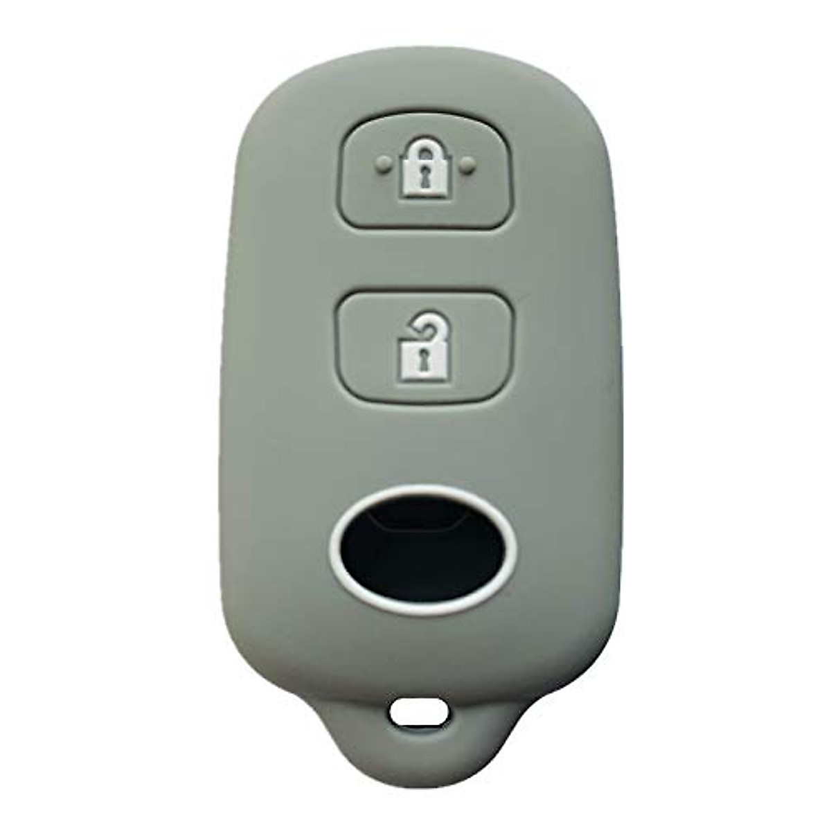 Rpkey Silicone Keyless Entry Remote Control Key Fob Cover Case protector Replacement Fit For Scion xA xB Toyota Celica Echo FJ Cruiser Highlander Prius RAV4 Tacoma Tundra Yaris HYQ12BBX (gray)