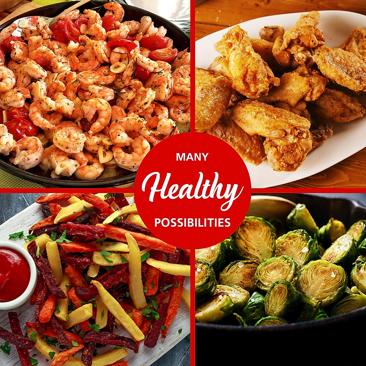 Brentwood 3.2-Quart Small Electric Air Fryer, Timer & Temp. Control (black, silver) (AF-300BK)