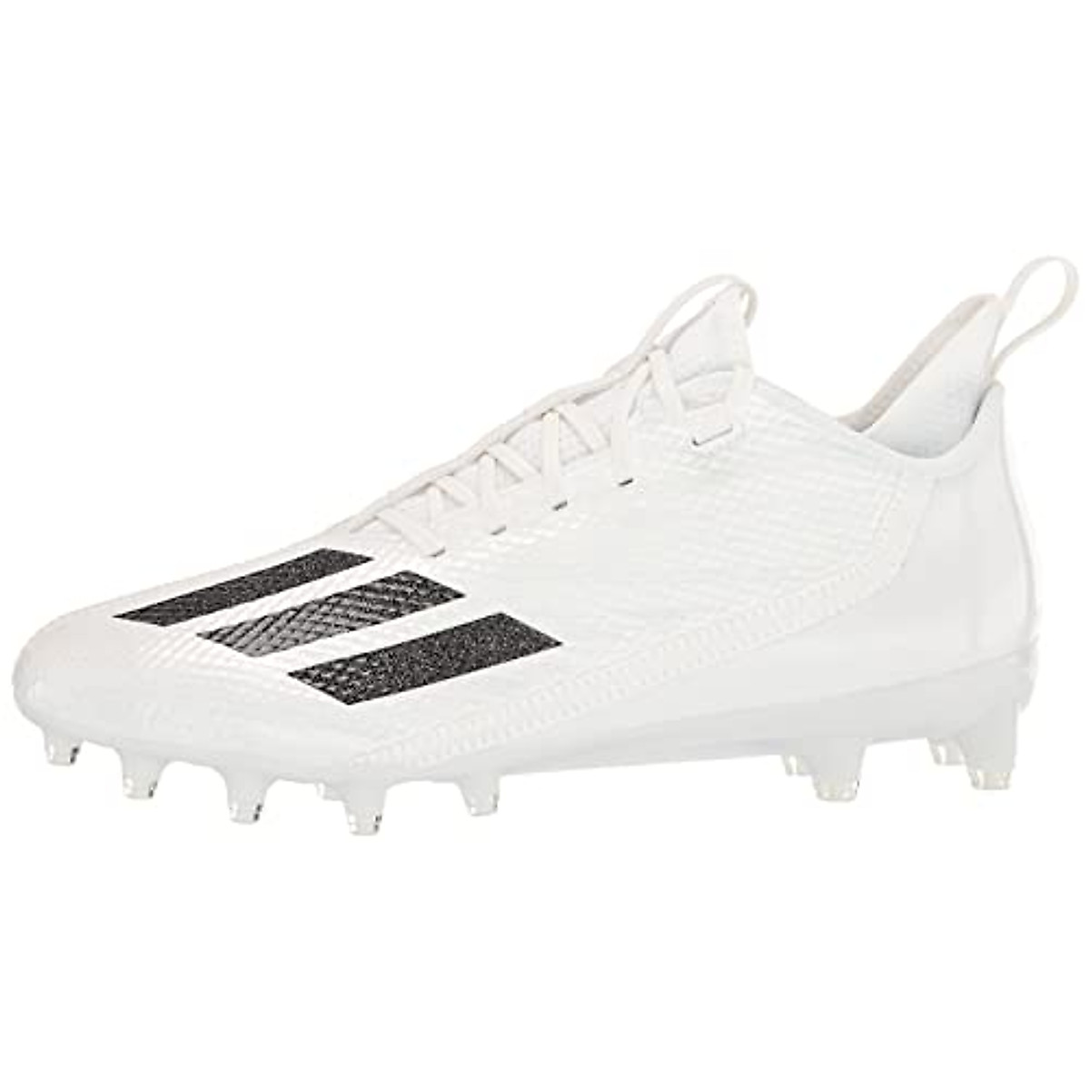 adidas Men's Adizero Scorch Football Shoe, White/Black/White, 8.5