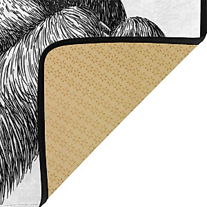 Sloth Kitchen Floor Mat Door Mats Inside Outside Front Doormat Non Slip Kitchen Rug for Home, 39" x 20"