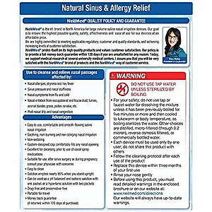 NeilMed Sinus Rinse Kit with Nasamist Extra Strength Hypertonic Saline Spray, 1 Count
