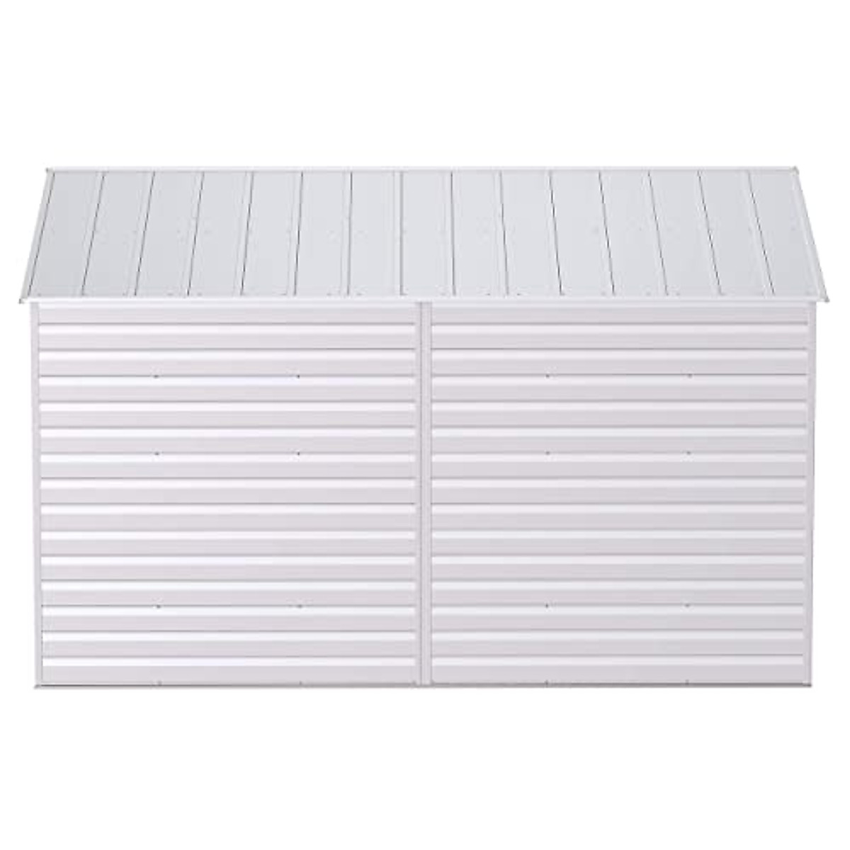 Arrow Select 10' x 12' Outdoor Lockable Steel Storage Shed Building, Flute Grey