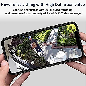 Arlo Essential XL Spotlight Camera - Wireless Security, 1080p Video, Color Night Vision, 2 Way Audio, 1 Year Battery Life, Wire-Free, Direct to Wi-Fi No Hub Needed, Works with Alexa, White - VMC2032