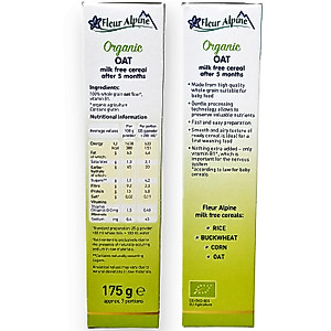 Fleur Alpine Beby Cereal for Babies from 5 months 175g from Germany (Oatmeal)