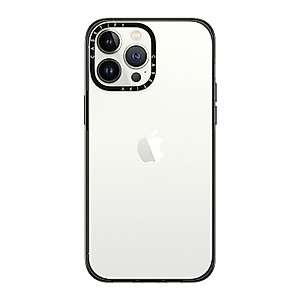 CASETiFY Compact iPhone 13 Pro Max Case [2X Military Grade Drop Tested / 4ft Drop Protection] - Clear Black