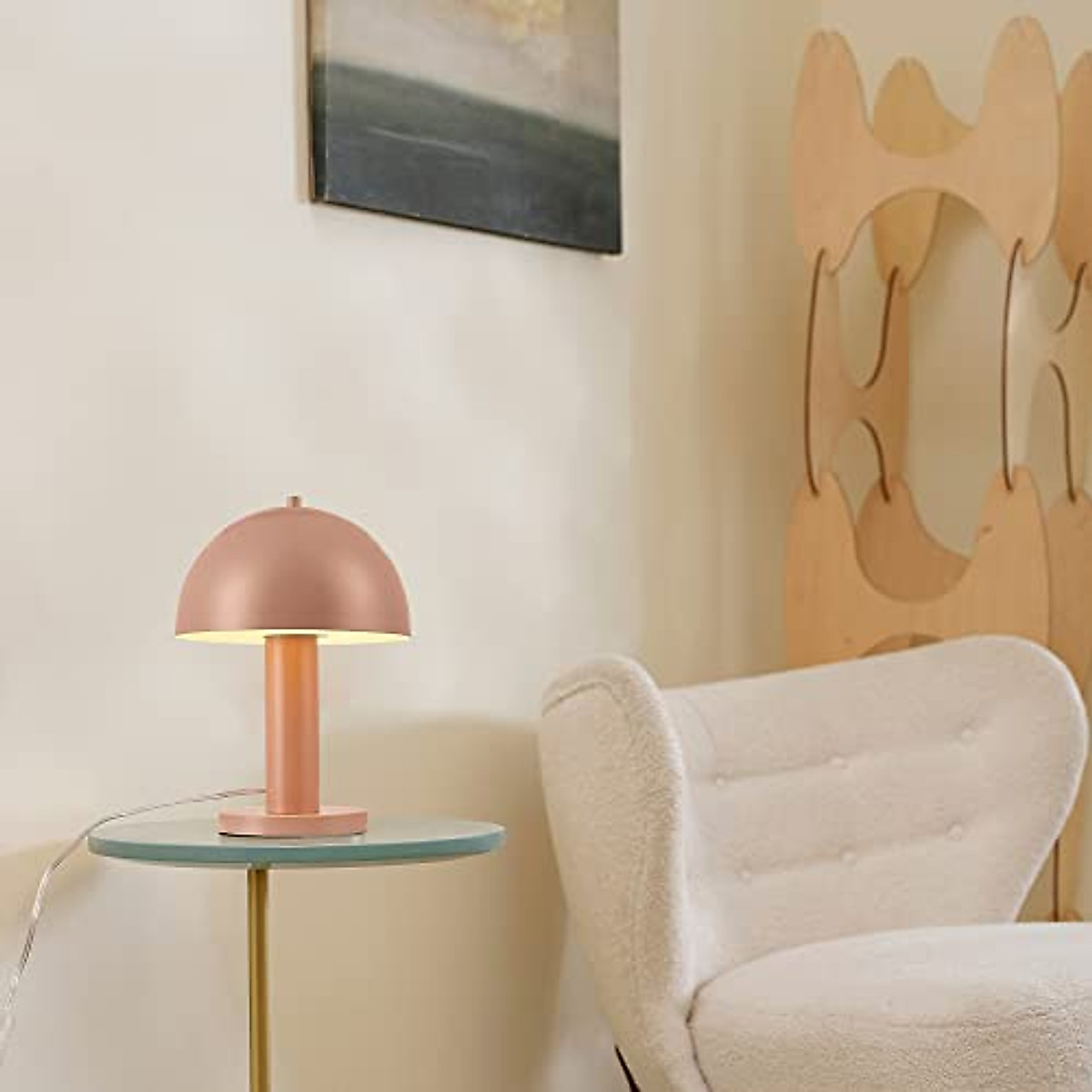 Globe Electric Novogratz x 65861 Olivia 12" Table Lamp, Cork Finish