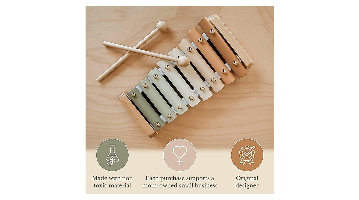 Brooklyn Neutral Xylophone - Montessori Musical Toy