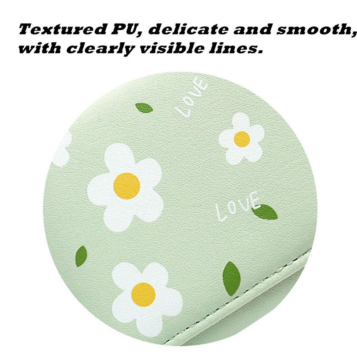 Loxepur Women's Cartoon Wallet With Zipper Coin Three-Fold Purse for Daily Life Festive Gift (Green)