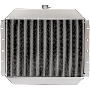 SCITOO DPI433,CC433 Aluminum Radiator and cooling fan Fit 1978-1979 for Ford for Bronco 5.8L 1978-1979 for Ford for Bronco 6.6L 1968-1974 for Ford for F-100 3.9L 1968-1972 for Ford for F-100 4.7L