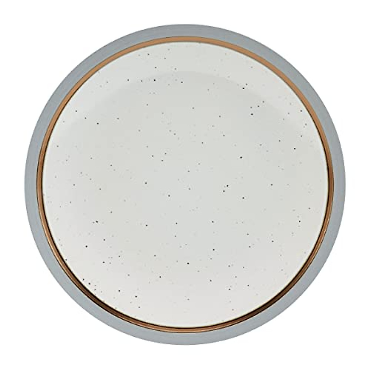 Pfaltzgraff Ezra Speckled 16 Piece Dinnerware Set, Service for 4, Grey Banded