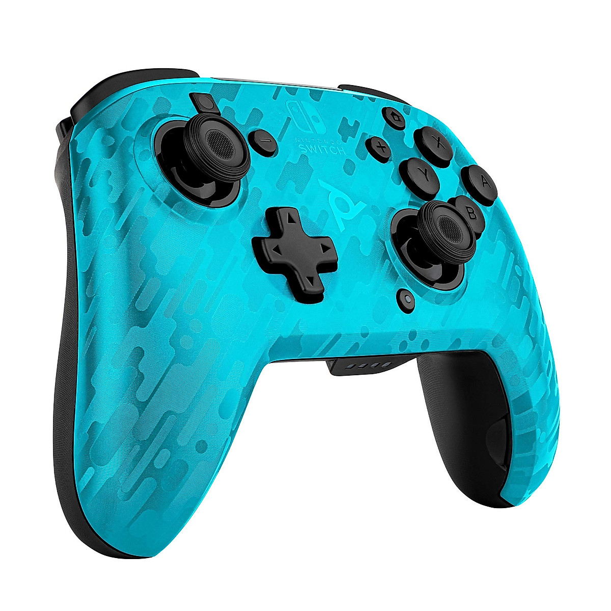 PDP REMATCH Enhanced Wireless Licensed Nintendo Switch Pro Controller, Switch Lite/OLED Compatible, Customizable Buttons/Joysticks, Motion Sensing (Blue Camo)