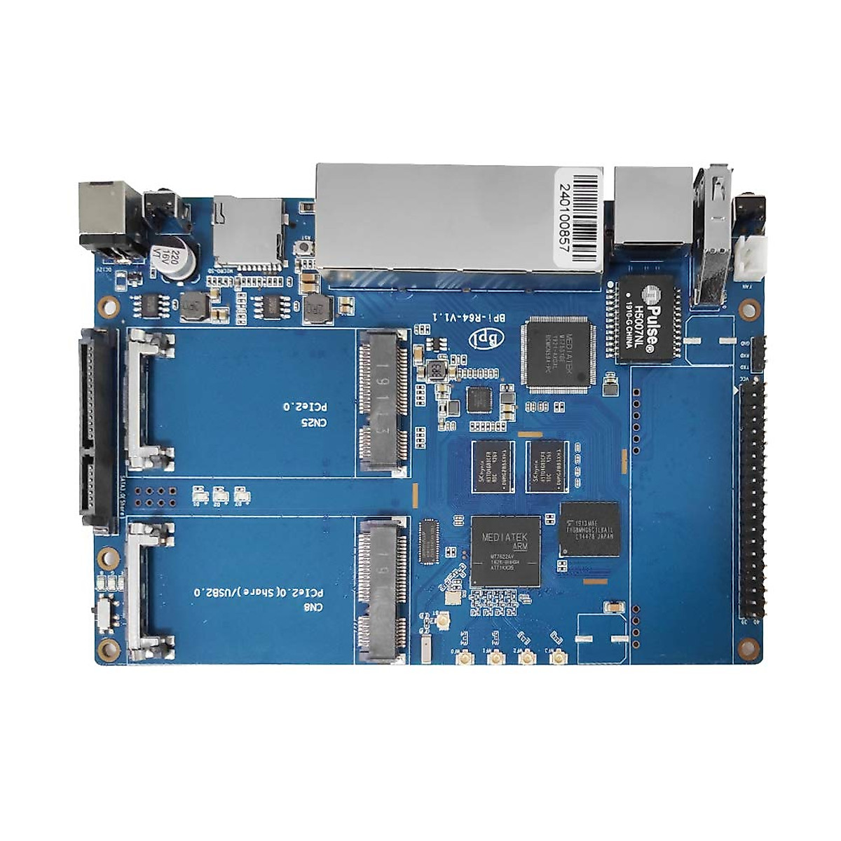 BPI-R64 Router Development Board with MediaTek MT7622 Chip for IOT Smart Home Control Gateway and NAS Server