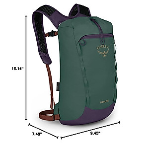 Osprey Daylite Cinch Daypack, AXO Green/Enchantment Purple