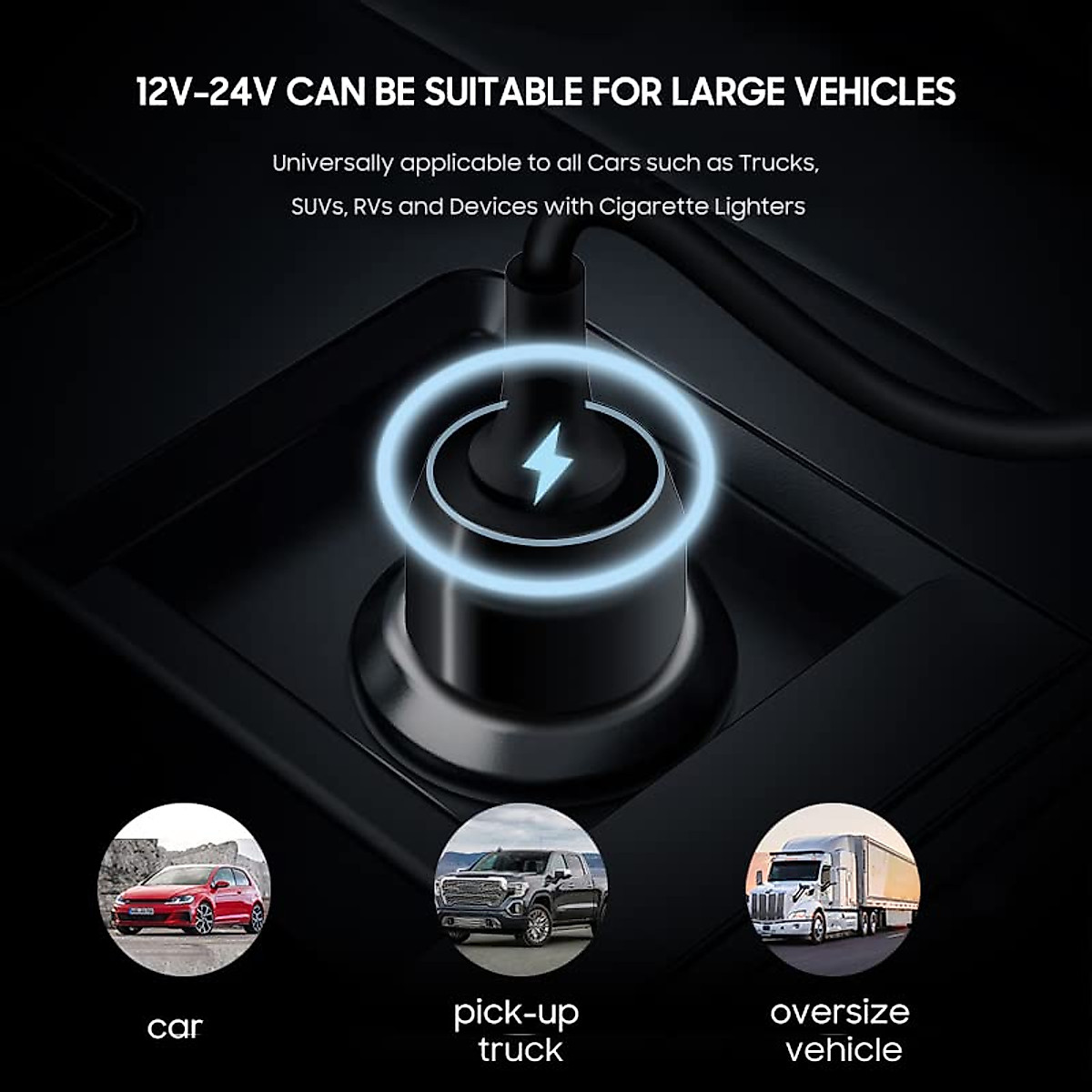 for Sony SRS-XG500 Car Charger, KFD 12V-24V DC Adapter for Sony Bravia TV KDL-43W950C KDL-48R510C KDL-50W829B Samsung Odyssey AG700 Monitor Sony HT-S200F HT-MT300 HT-MT500 Soundbar Power Supply Cord