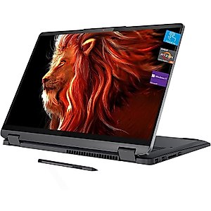 Lenovo Flex 5 14" 2-in-1 Laptop, WUXGA Touchscreen Display, AMD Ryzen 5 5500U, 16GB RAM, 1TB PCIe SSD, Bluetooth, Webcam, Backlit Keyboard, Fingerprint Reader, Windows 11 Home, Grey