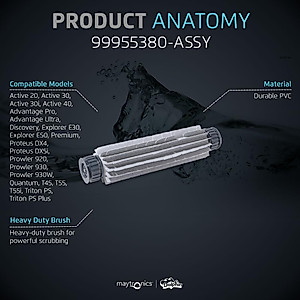 Dolphin Genuine Replacement Part — Rear Grey Brush Kit — 99955380-ASSY