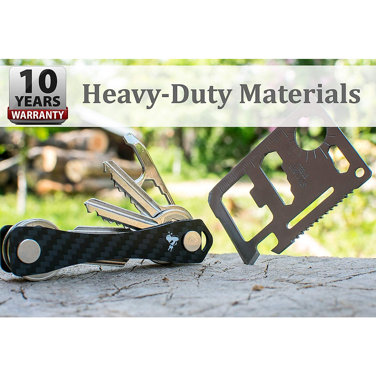 Carbon Fiber Compact Key Holder, Premium Smart Key Organizer Keychain (4-20 Keys), Heavy Duty Minimalist Multikey Folding Pocket Keyholder, Durable Locking Mechanism, Slick Slim Quiet Profile