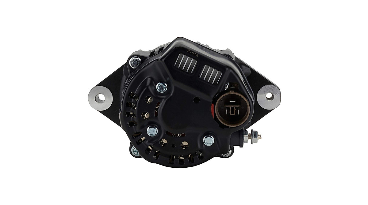 GM Denso Style 1-Wire Mini Race Alternator 90A Black | Speedway Motors