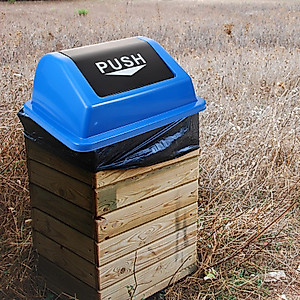 MAGICLULU Trash Can Lid Plastic Garbage Can Lid Rectangle Garbage Can Cover Lid for Waste Bin Large Waste Bin Lid