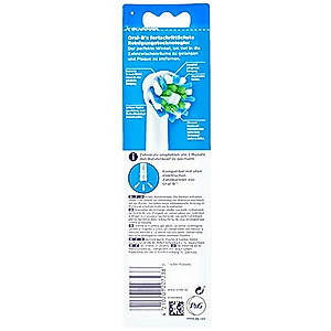 Oral-B CrossAction Replacement Toothbrush Heads, White,(Pack of 4)