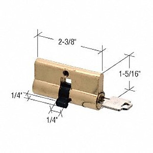 Screen and Storm Door Double Key Cylinder with Kwikset-Weiser Keyway
