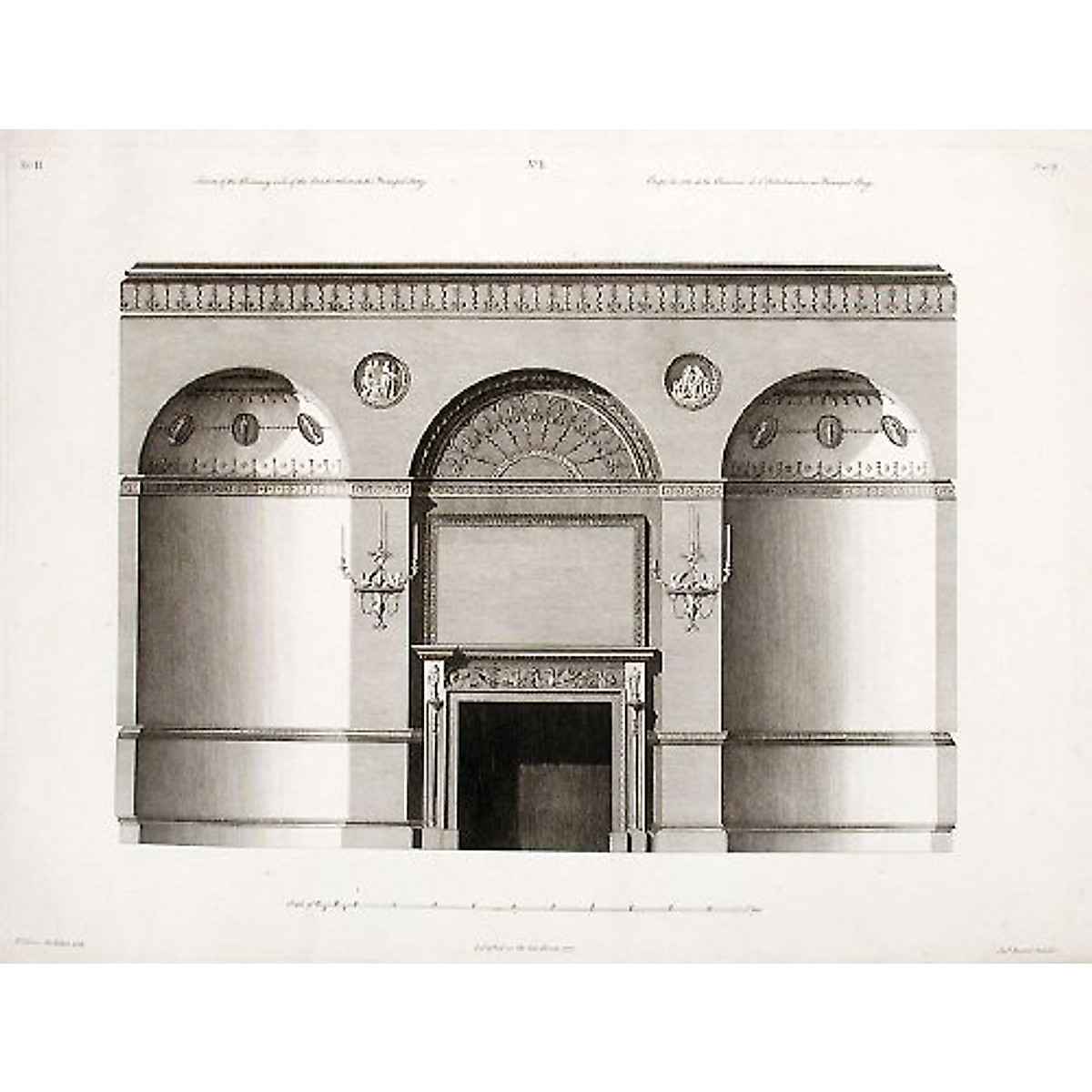 Section of the Chimneyside of the Antichamber in the Principal Story.