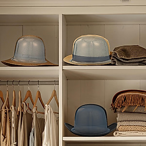 Meisitai 24 PCS Hat Holder Display Organizer Racks Stands Table Top Storage Hanger for Cowboy Fedora Closet Trucks Brim Bill Shaper