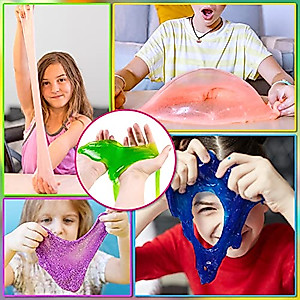 ESSENSON 34 Cups Slime Kit for Girls Boys, DIY Slime Kit Gifts for 6 7 8 9 10+ Year Old, Butter Slime, Jumbo Slime Party Favors Gift, Crystal Slime Making Kit for Girls 10-12