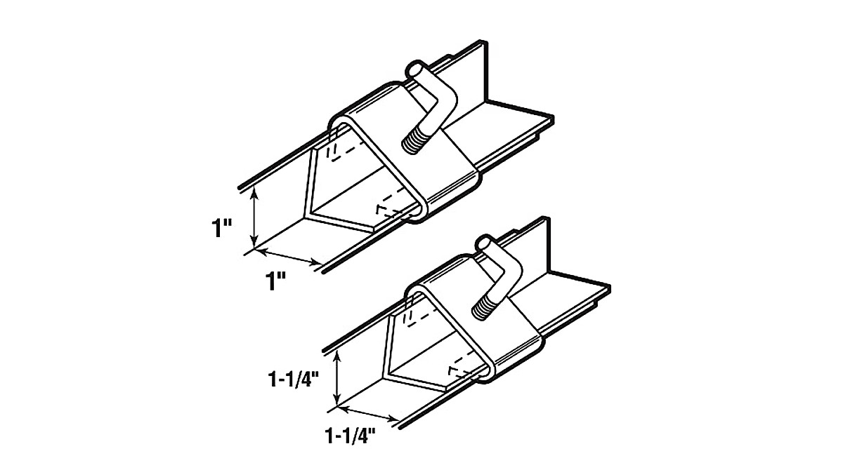 Prime-Line U 11310 Bed Frame Clamp Kit - Steel & Zinc Plated Security
