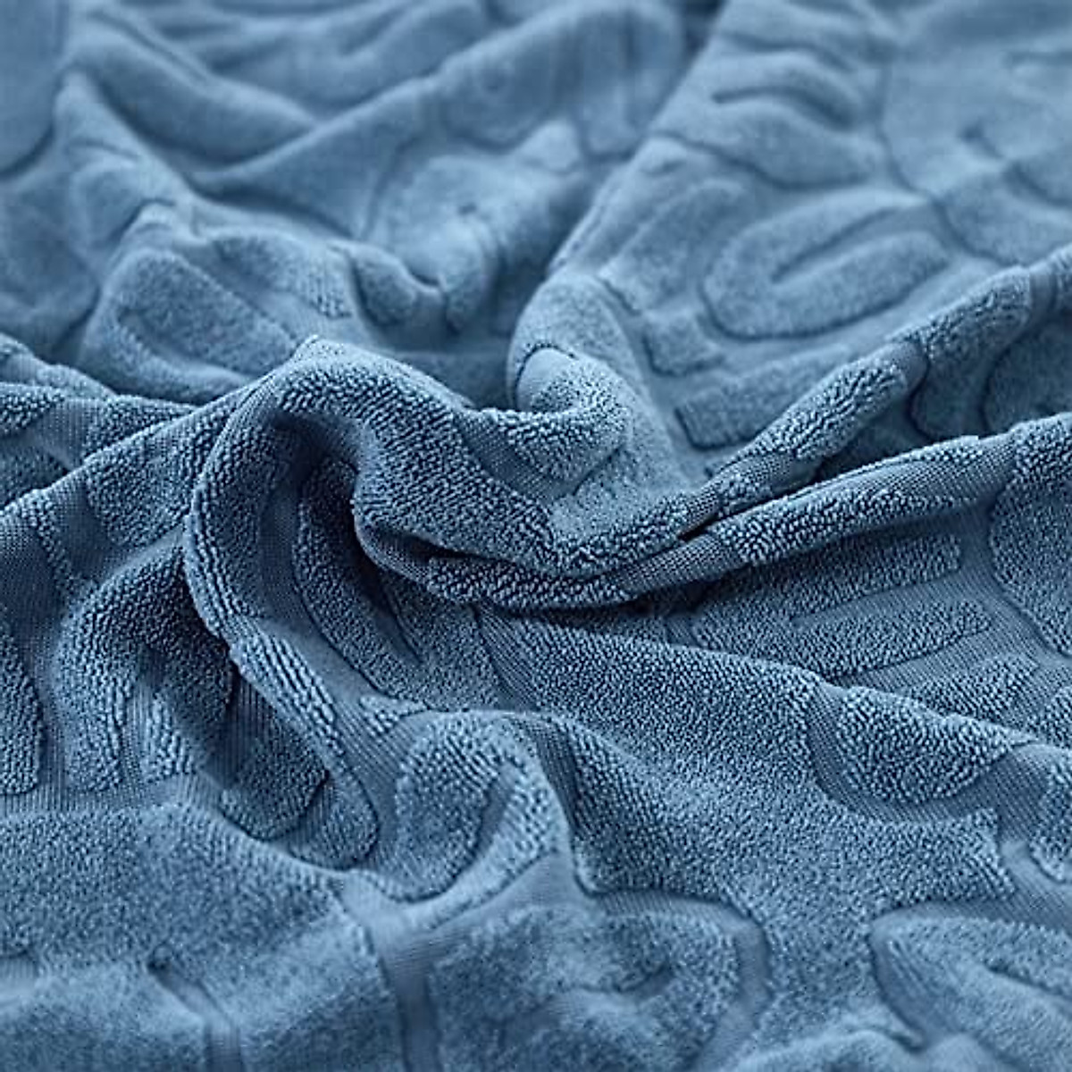OQOPO Stretch Sectional Sofa Cover Thick 1 2 3 4 5 Seater Sofa Cover Set,Pet Sofa Covers for L Shaped Furniture,Couch Covers for Dogs Recliner Sofas,Blue a,4 Seater+4 Seater