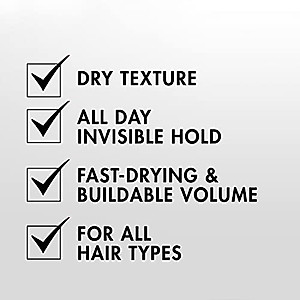 Nexxus Ultra Fine Hair Spray for lightweight hold Weightless Hold Dry Texture Finishing Hairspray 5 oz