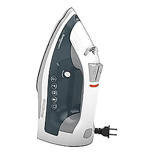 BLACK+DECKER® One Step Steam Iron with EvenSteam Stainless Steel Soleplates and SmartSteam Control, Grey