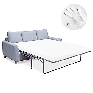Heyward Premium Memory Foam Sofa Bed Replacement Mattress for Queen Size Sleeper | 4.5” Inch | CertiPUR-US Certified | Washable Material w/Non-Slip Base | 73”L x 58”W x 4.5”H