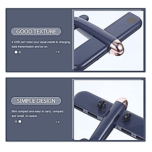 Hemobllo Airplane Shaped USB Hub- Cute USB Hub, Air Plane Extension Line Converter Charger for Desktop Computer, Computer Accessories 1 PC USB Hut 4 Ports (Blue)